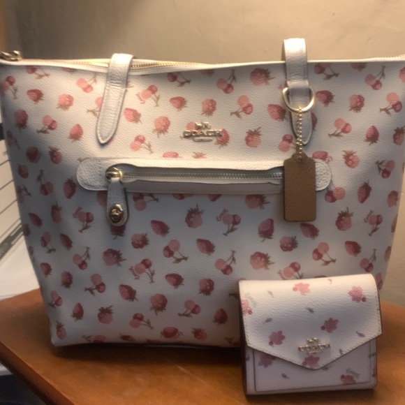 Coach | Bags | Coach Strawberry And Cream Color | Poshmark